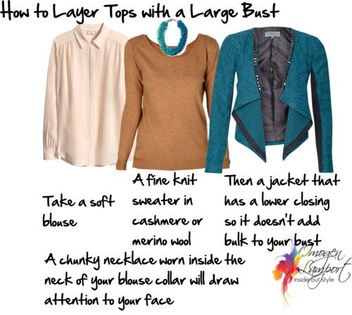 How To Layer Tops with a Large Bust